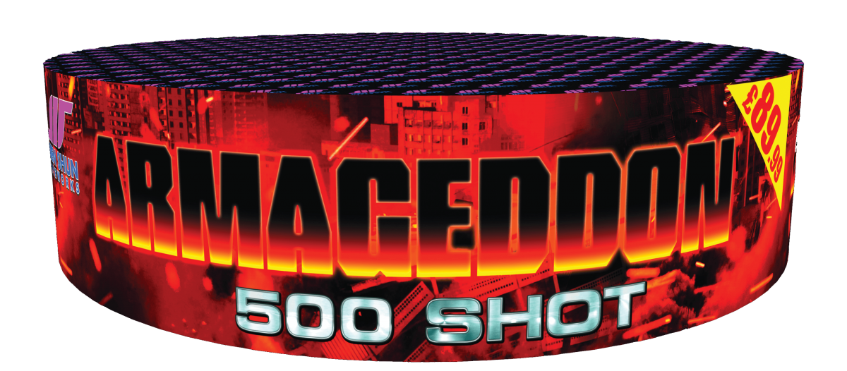 3008 Armageddon 500 Shot Barrage - Men Shun Fireworks - North London, UK