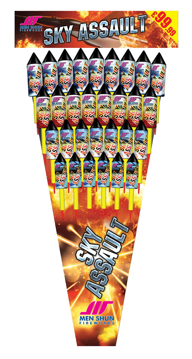 3017 Sky Assault Rocket Pack - Men Shun Fireworks - North London, UK