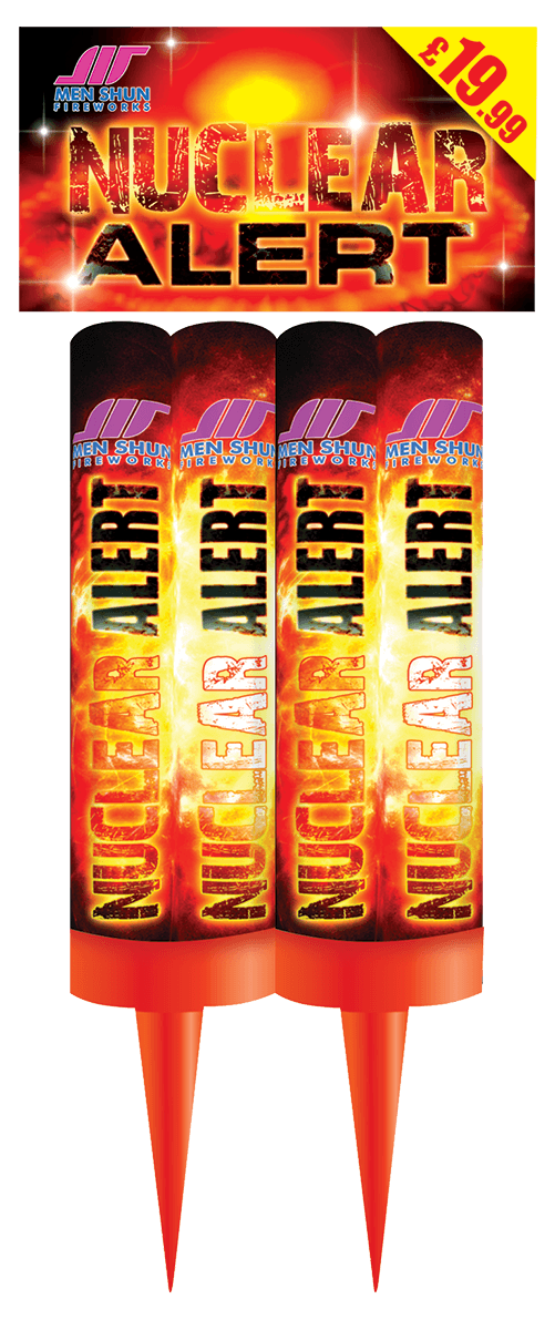 3030 Nuclear Alert Double Burst Roman Candle - Men Shun Fireworks ...