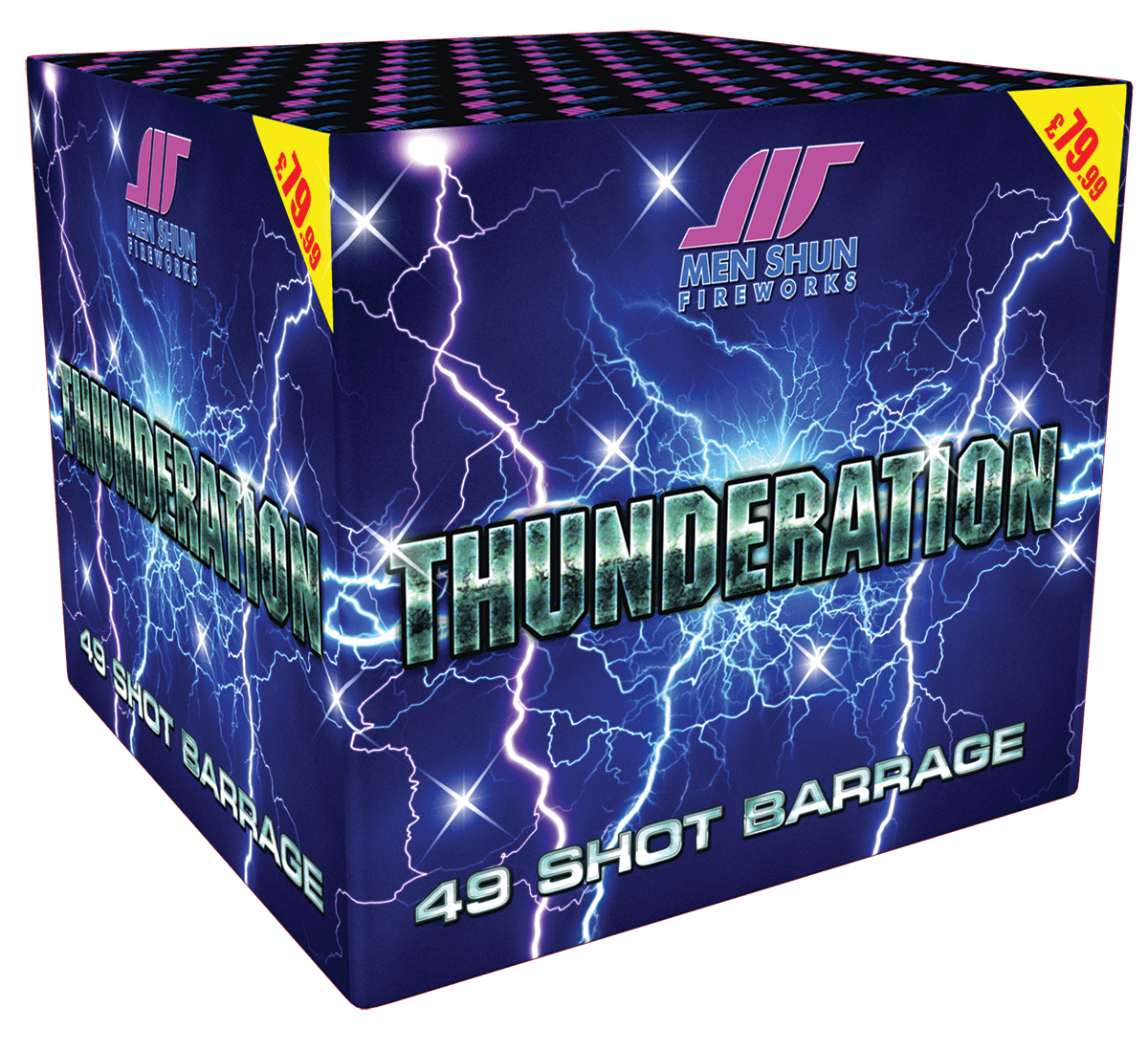 3076 Thunderation 49 Shot Barrage 1.3G - Men Shun Fireworks - North ...