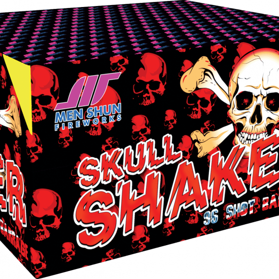 3111 Skull Shaker 96 Shot 1.3G Barrage - Men Shun Fireworks - North ...